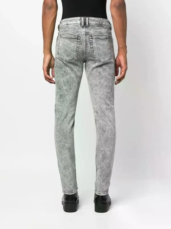 DIESEL® Marble Pattern Skinny Jeans - Grey