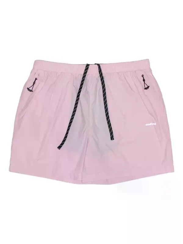 SOULLAND Logo-print Shorts - Pink
