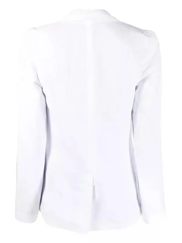 MERCI Single-breasted Stretch-design Blazer - White