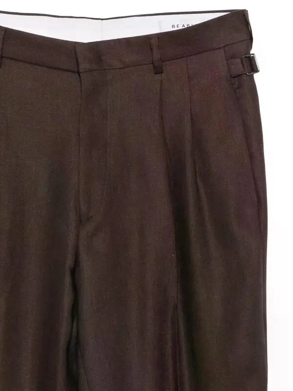 BE ABLE Pleated Side-adjuster Trousers