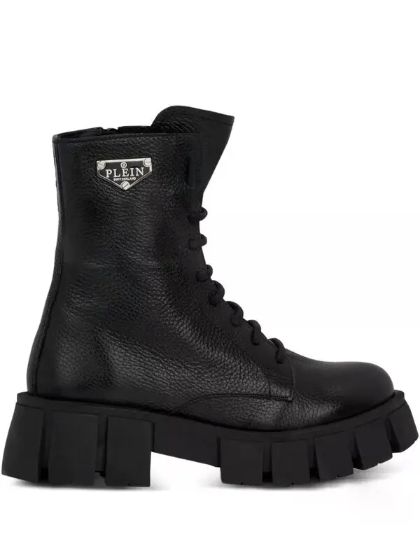 Philipp Plein Logo-plaque Combat Boots