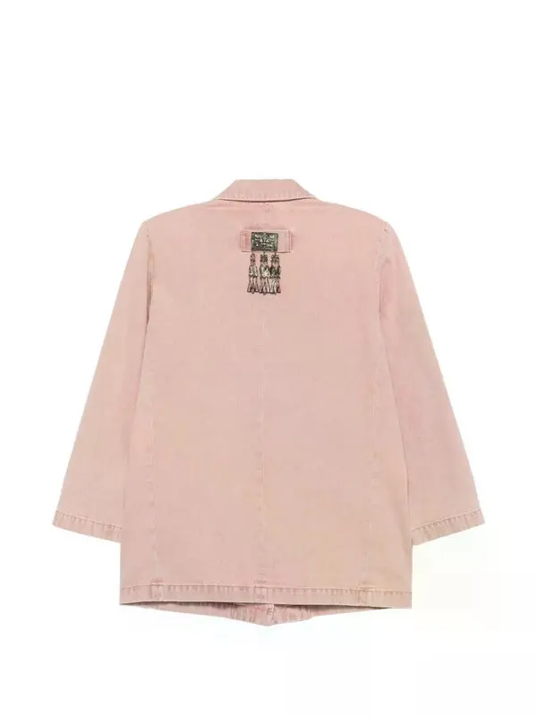 HUI HUI Deep Cotton Denim Blazer