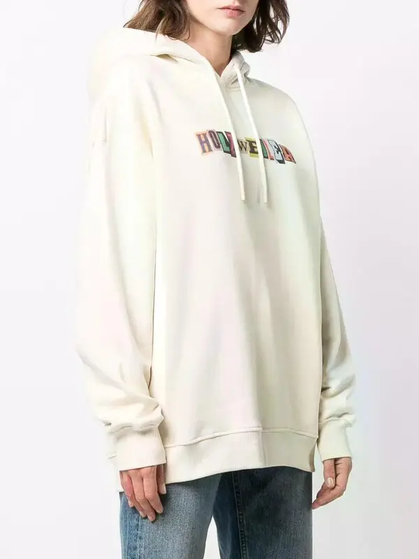 HOLZWEILER Logo Print Organic Cotton-modal Blend Hoodie