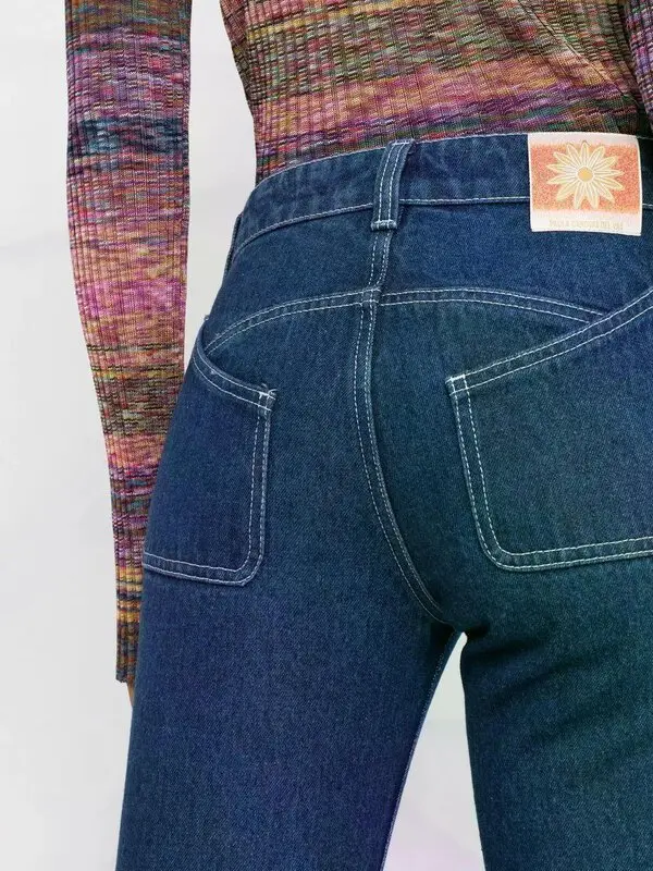 Paula Canovas Del Vas Graphic-print Straight-leg Jeans