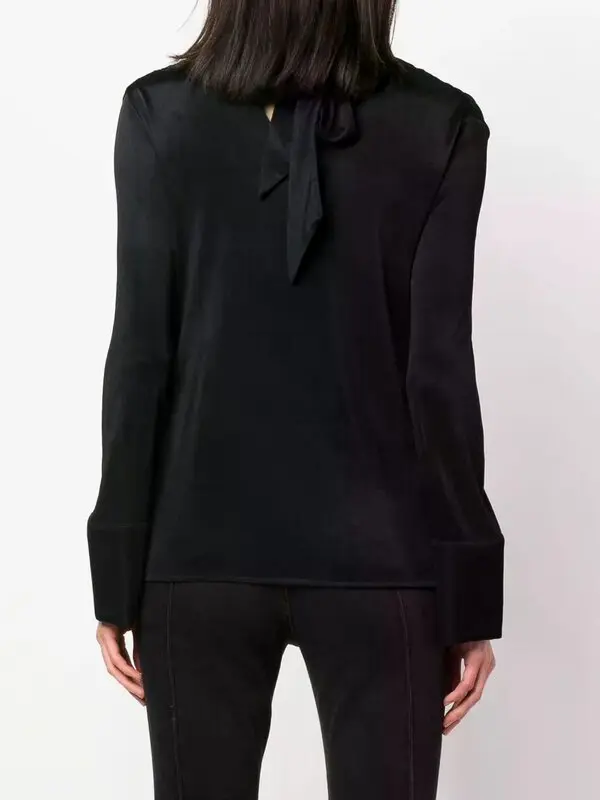 Viktor & Rolf Draped-detailing Long-sleeve Blouse