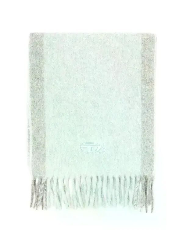 DIESEL® Oval D Fringed Scarf - Blue