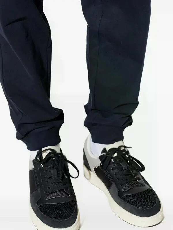 Emporio Armani Mesh Panelled Cross-stitch Sneakers