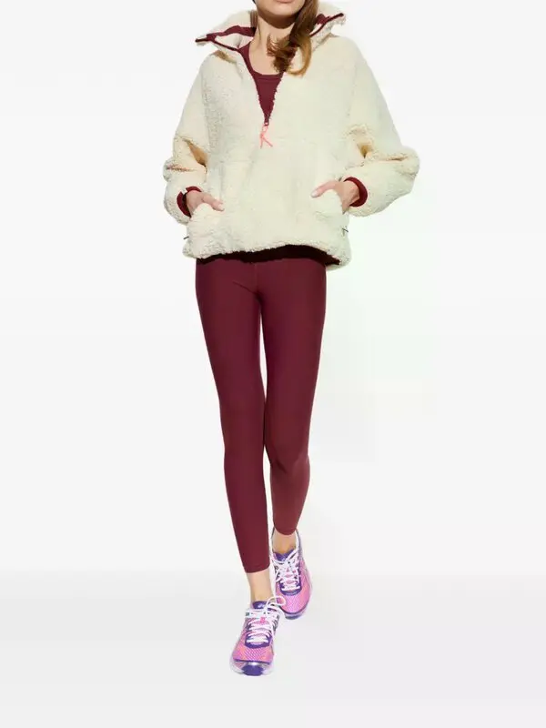 The Upside Harlow Fleece Quarter-zip Pullover - Neutrals