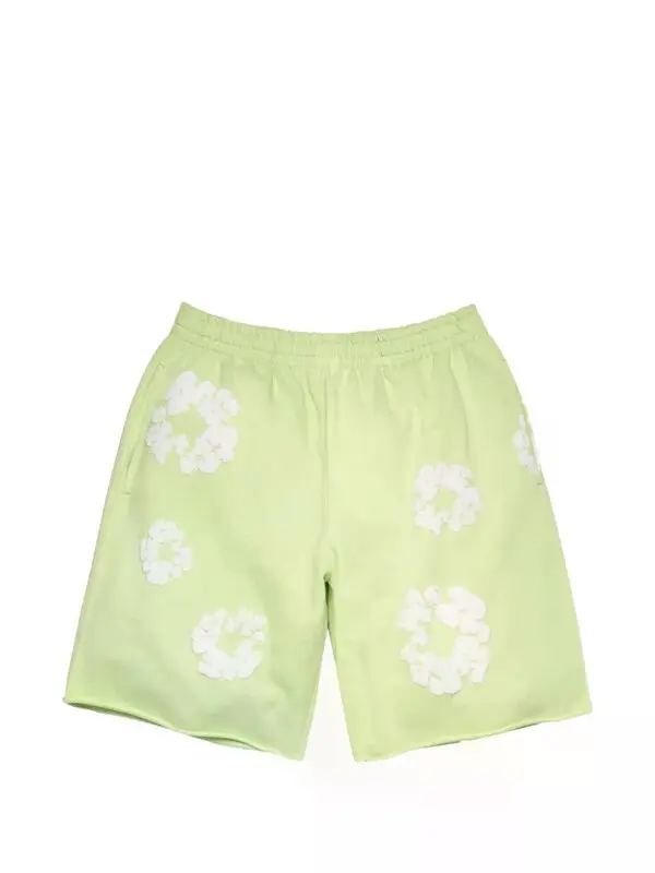 DENIM TEARS Elasticated Waistband Shorts With Appliqué Detail