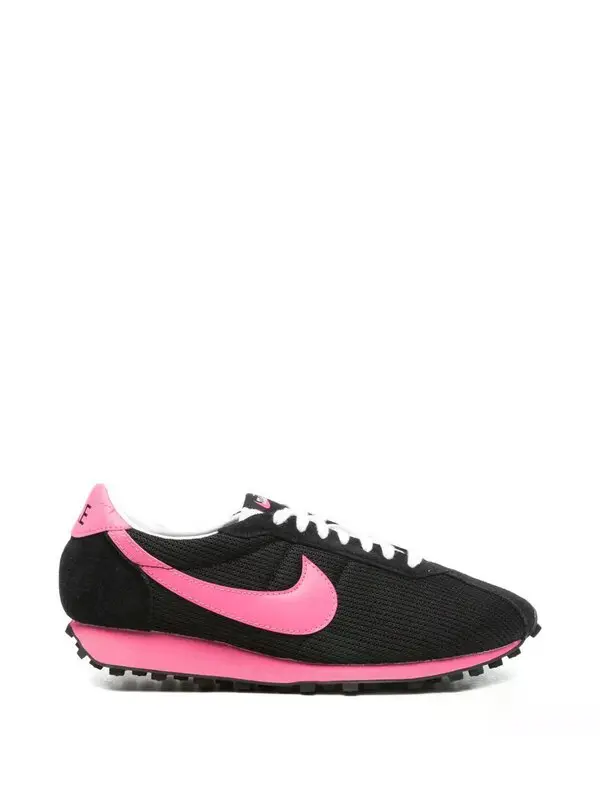Nike Logo-patch Suede Panel Lace-up Sneakers - Black