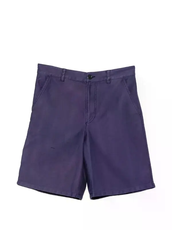 A.p.c. Moleskine Straight-leg Shorts - Blue
