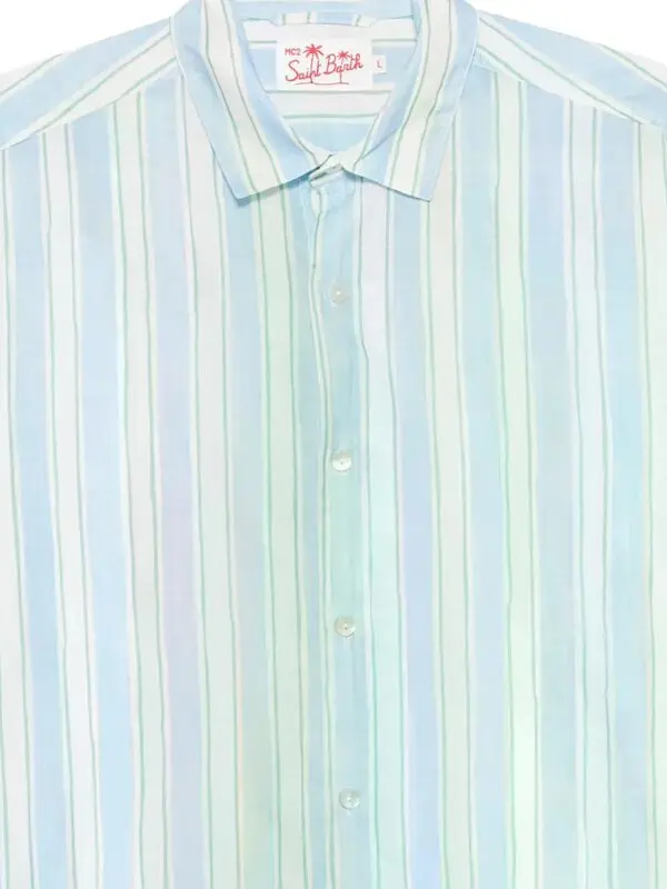 MC2 SAINT BARTH Sikelia Striped Long-sleeve Shirt