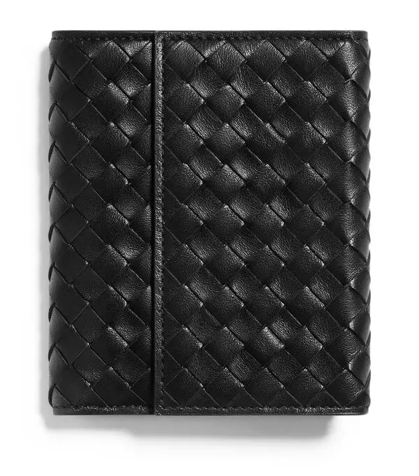 Bottega Veneta Small Leather Piccolo Bifold Wallet - Gold