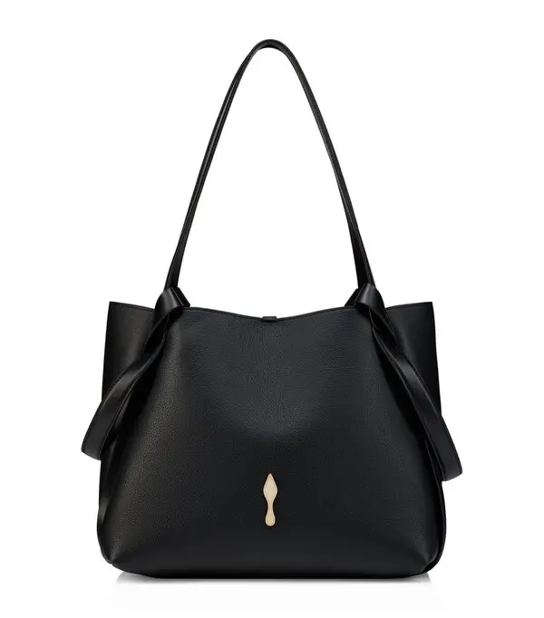 CHRISTIAN LOUBOUTIN Bettina Small Leather Tote Bag - Black