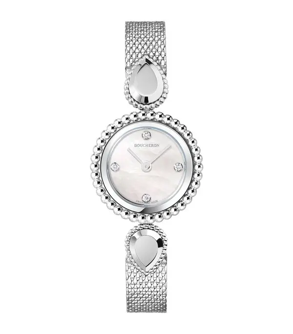 Boucheron Stainless Steel And Diamond Serpent Bohème Watch - Silver