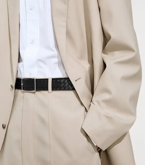 Bottega Veneta Intrecciato Leather Belt