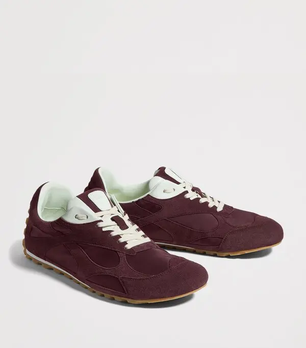 Bottega Veneta Suede Orbit Flash Sneakers - Red