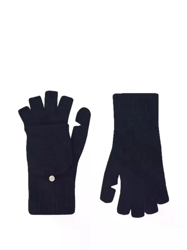 LINNEA LUND Vantar Button Flap Mittens - Blue