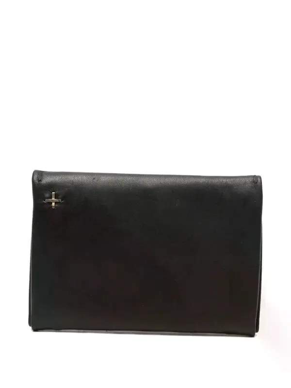 MA+ Cross-motif Leather Wallet