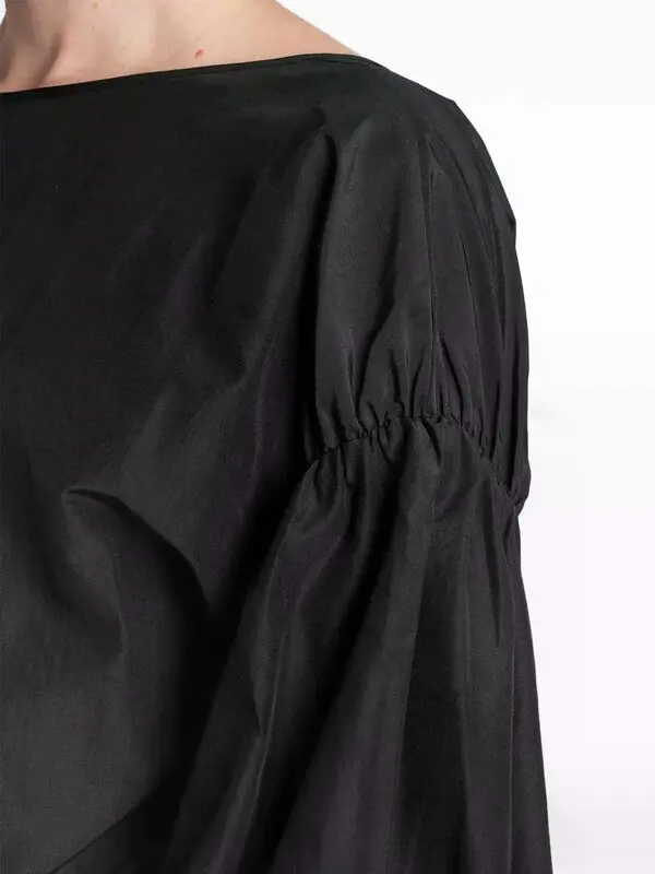 Andamane Clara Balloon-sleeve Bodysuit - Black
