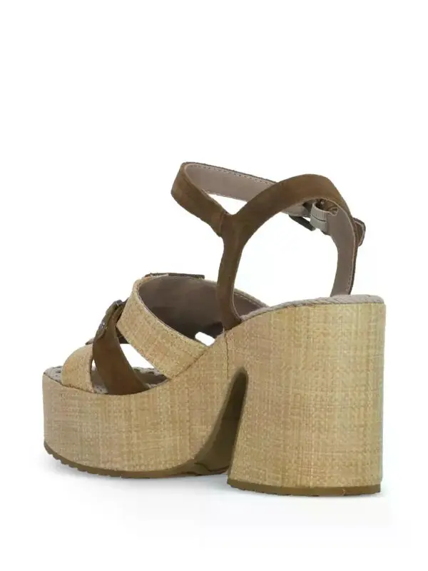 Mou Logo-plaque Crochet-trim Sandals