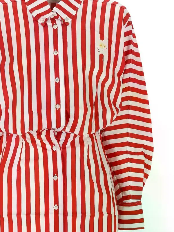 Fiorucci Striped Cotton Shirt Dress