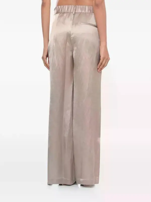 PANICALE Satin Finish Wide-leg Trousers
