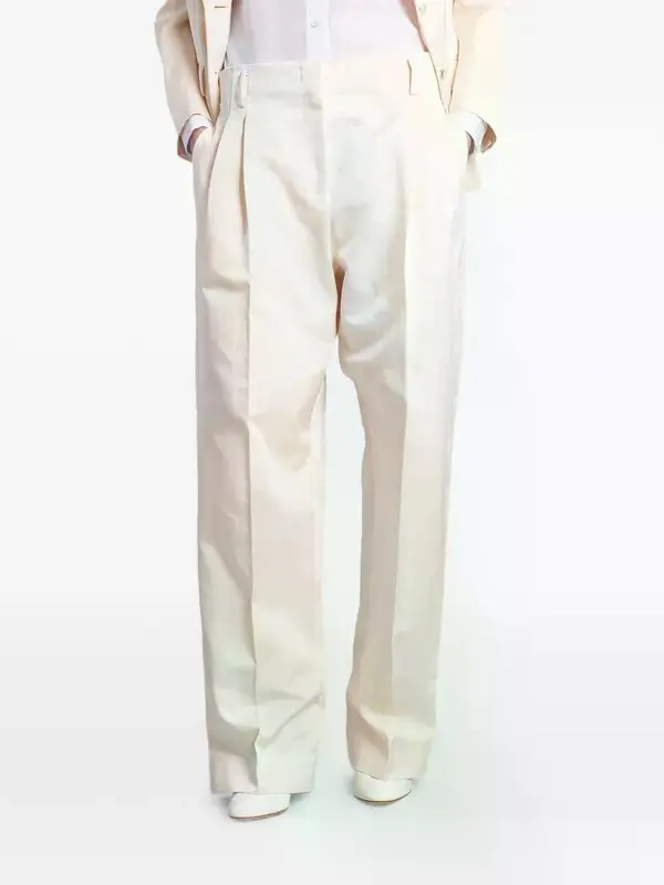 Magda Butrym Pleated Straight-leg Trousers