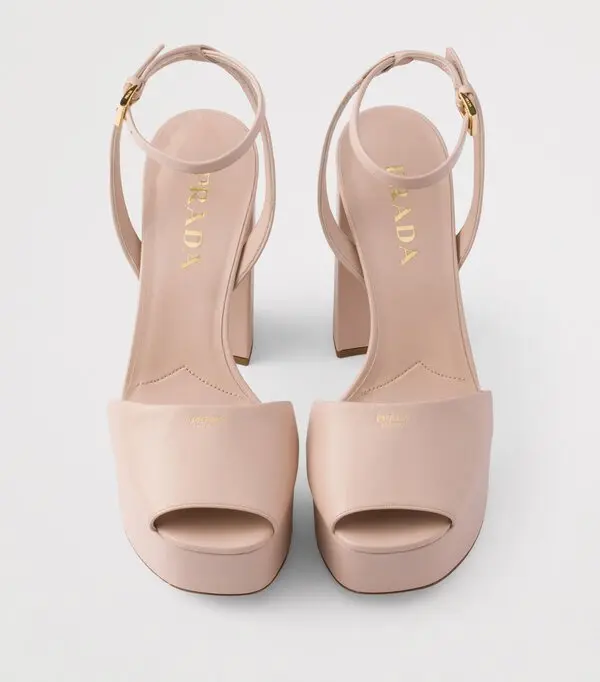 Prada Nappa Leather Platform Sandals