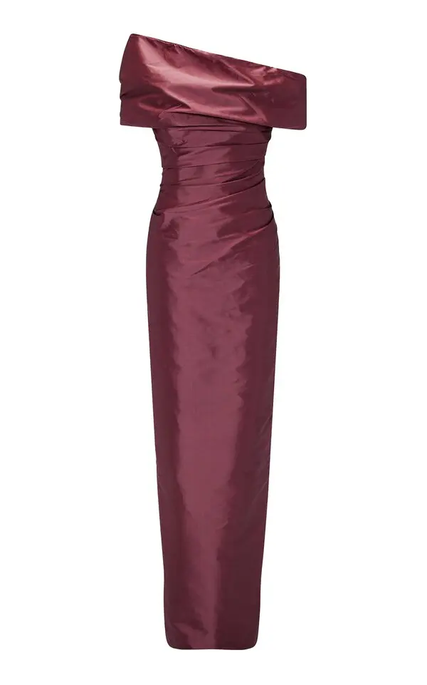 MARMAR HALIM Silk Draped Gown