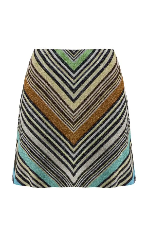 Missoni Chevron Knit Mini Skirt - Stripe