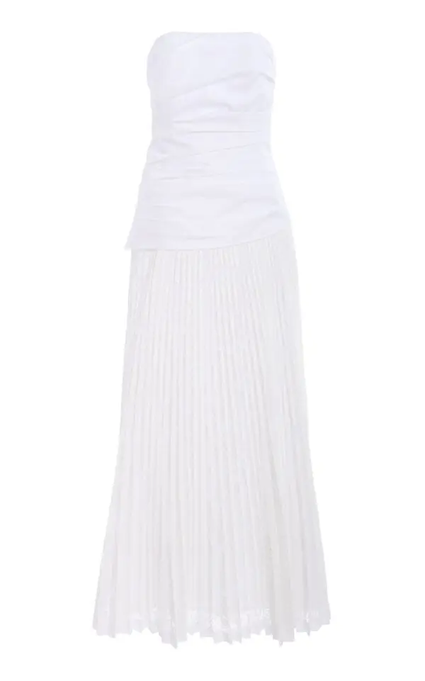 Simkhai Annalise Cotton Lace Midi Dress - Ivory