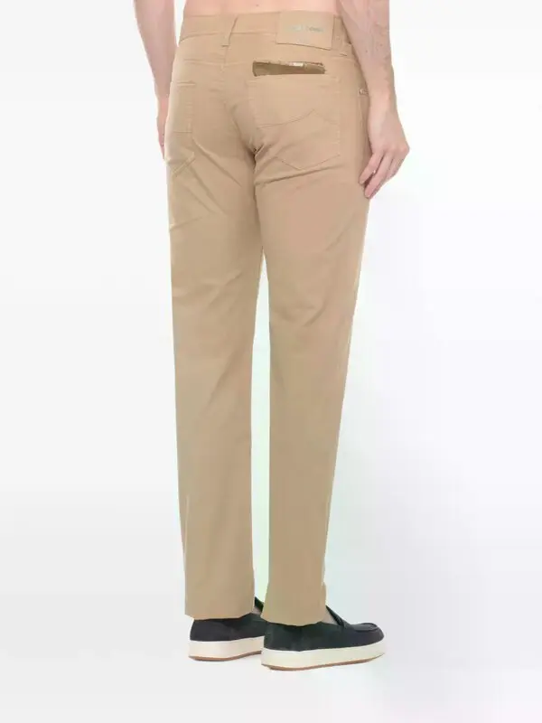 Jacob Cohen Logo Patch Straight-leg Trousers