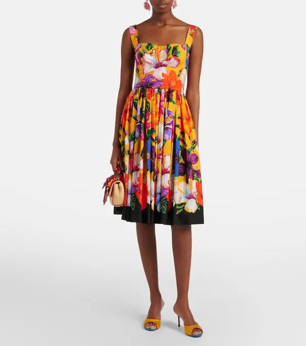 Dolce & Gabbana Floral Print Midi Dress