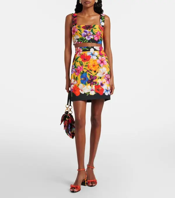 Dolce & Gabbana Floral Print Cropped Top