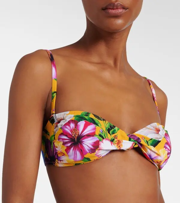 Dolce & Gabbana Floral Print Bikini Set