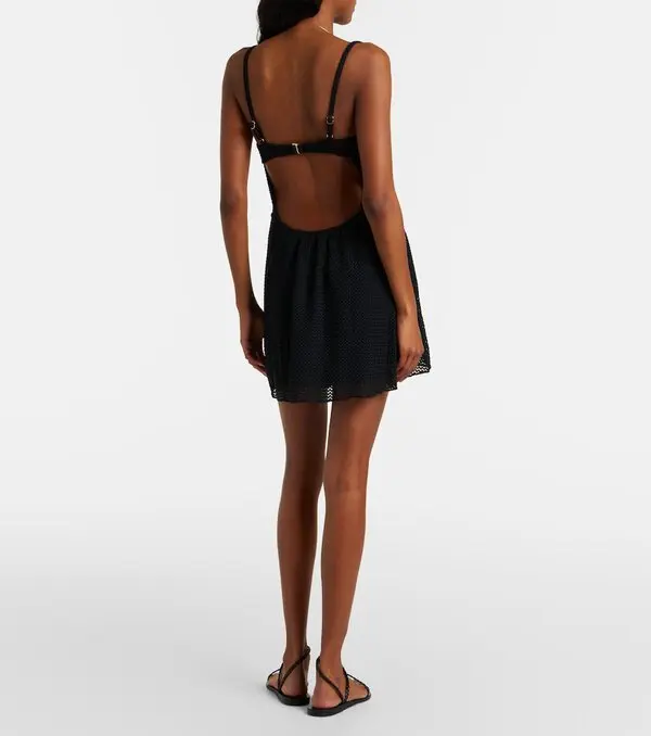 MONTCE Petal Knitted Minidress - Black