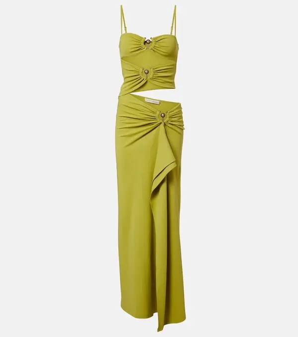 Christopher Esber Orbit Cotton-blend Maxi Dress