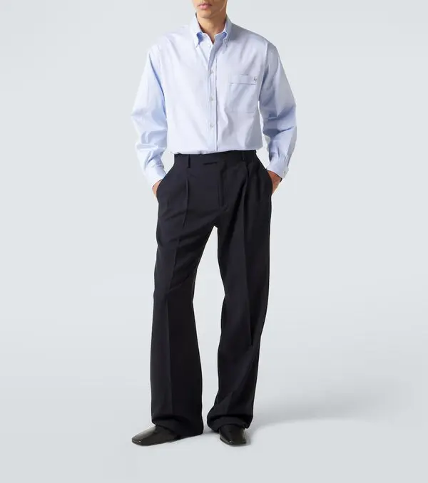 Valentino Garavani Virgin Wool Straight-leg Trousers