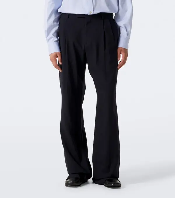 Valentino Garavani Virgin Wool Straight-leg Trousers