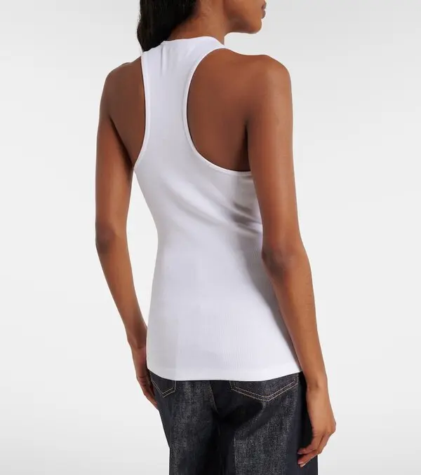 Stella McCartney Ribbed Cotton Blend Tank Top
