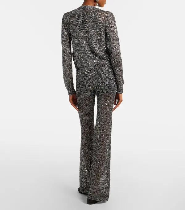 Missoni Sequined Lame Flared Trousers