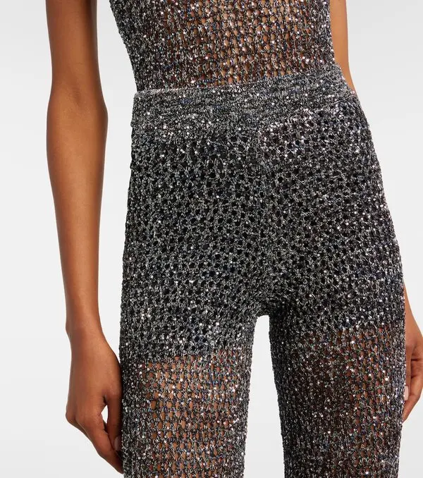 Missoni Sequined Lame Flared Trousers