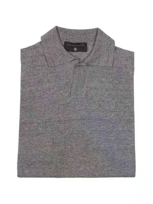 FILIPPO DE LAURENTIIS Short-sleeve Polo Shirt - Grey