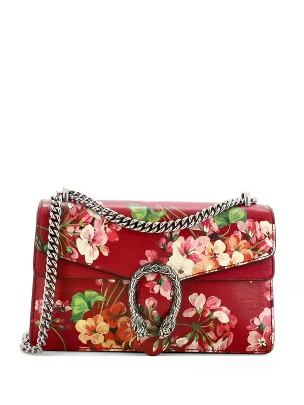 Gucci Blooms Print Leather Small Shoulder Bag