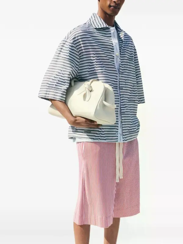 Jacquemus Striped Cotton Drawstring Shorts