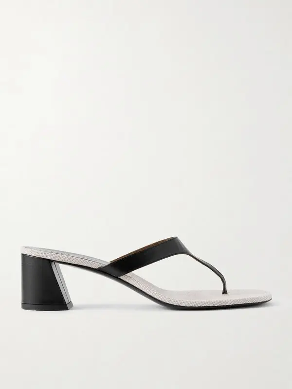 Khaite Archer Leather Mules - Multi