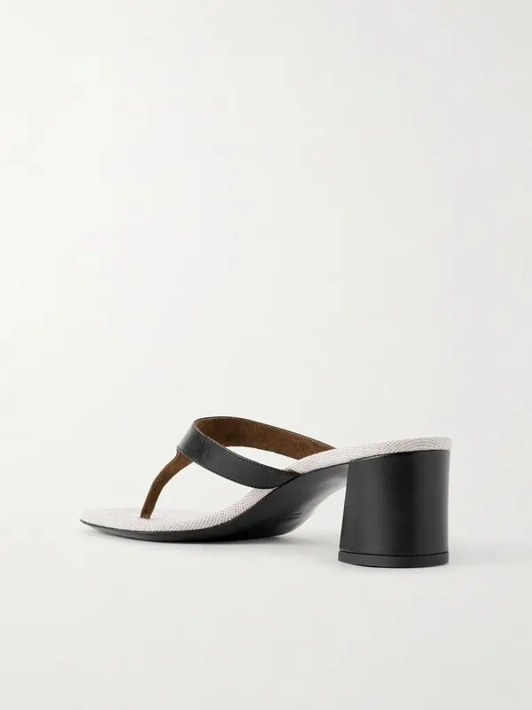 Khaite Archer Leather Mules - Multi
