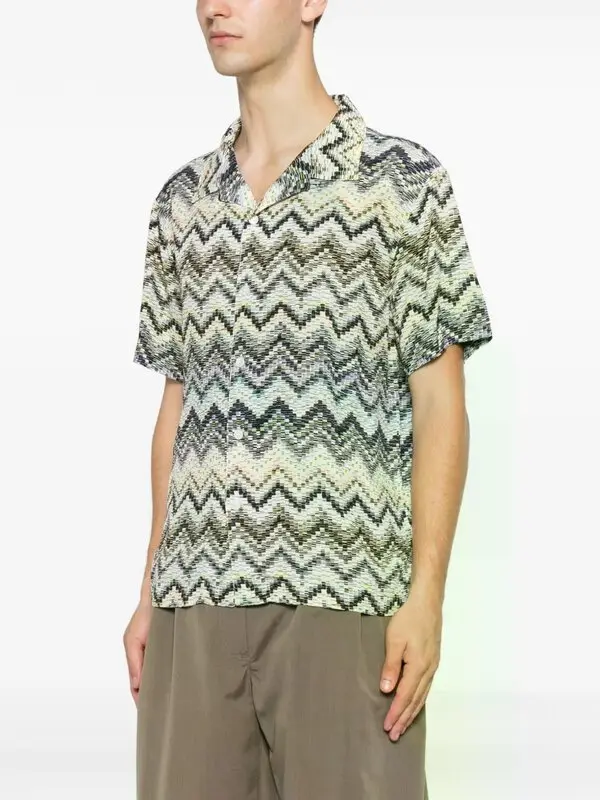 Missoni Zigzag-print Short-sleeve Shirt
