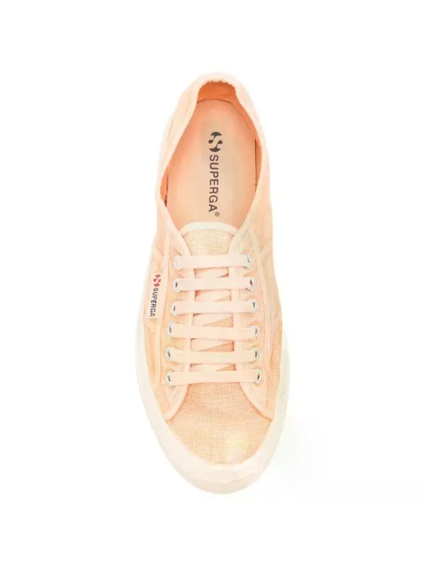Superga Lace-up Canvas Sneakers - Orange